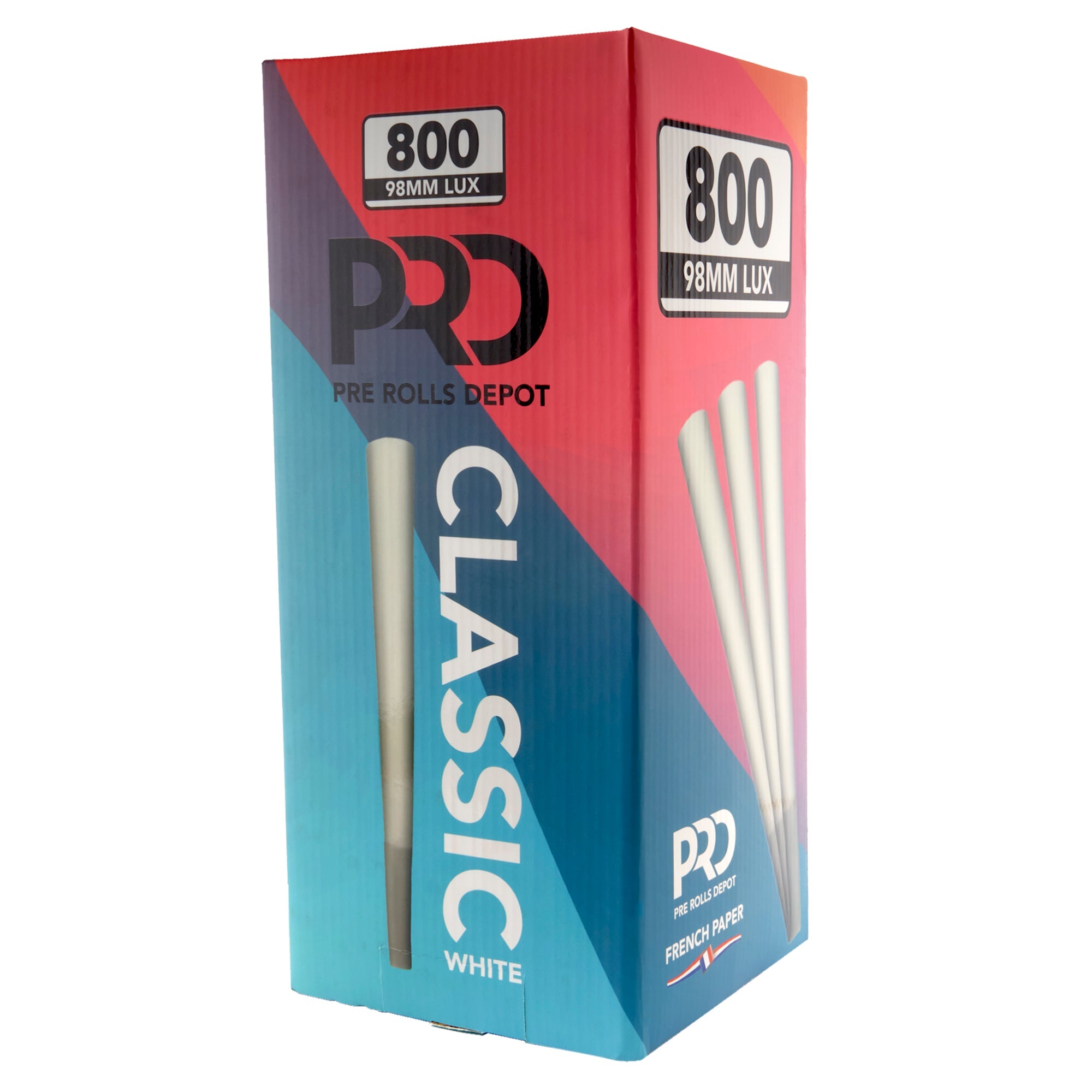 Pre Rolls Depot Paper Cones - 98mm - 800pc