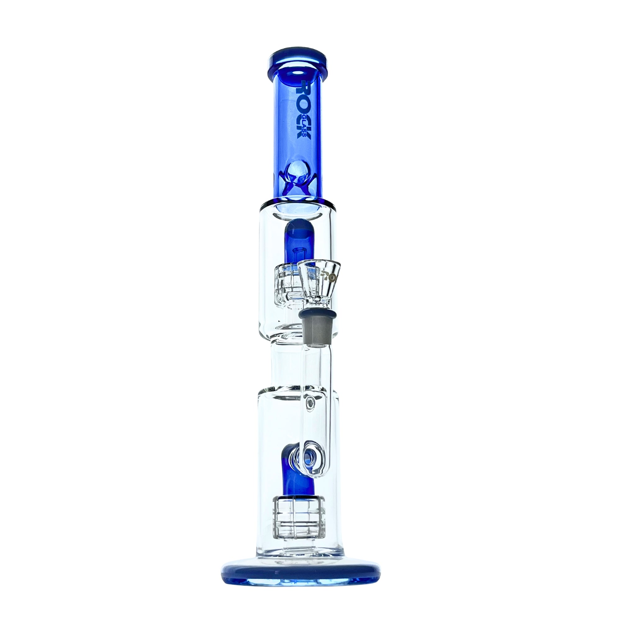 StormRock 16" Double Showerhead Ice Bong